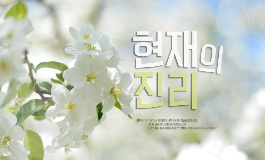 성경진리사역원(BTMK) | 현재의 진리